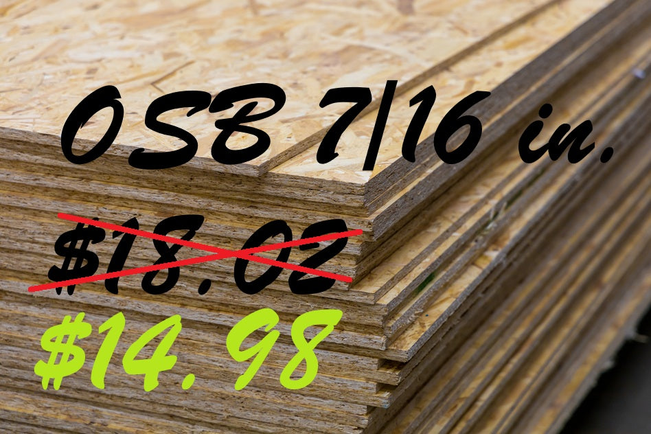 Price Drop Alert: OSB Sheathing Panels Now Just $14.98!