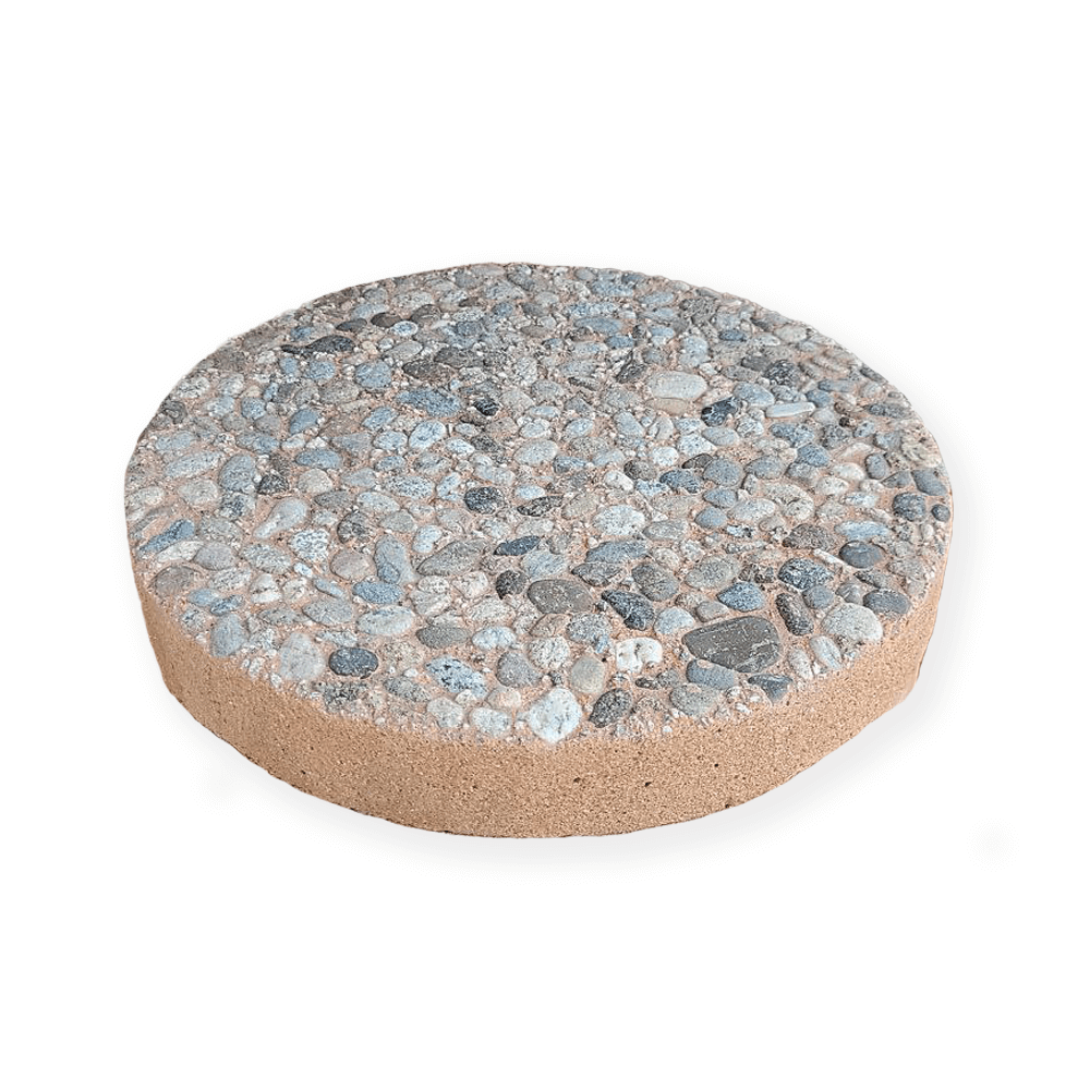 Stepping Stone 12 in. x 2 in. Santa Fe Buff Concrete Aggregate Paver