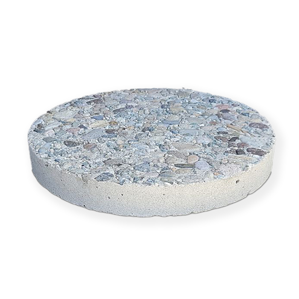 Paver Step Stone 12 in. x 2 in. Granada White Concrete Aggregate Delivery