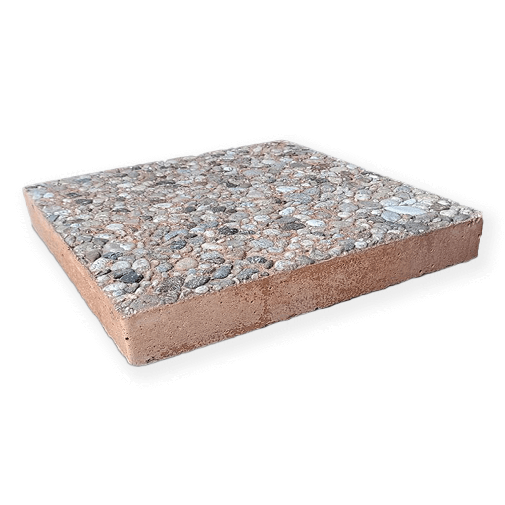 Stepping Stone 24 in. x 24 in. x 2 in. Santa Fe Buff Concrete Aggregate ...