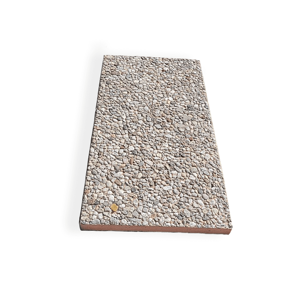 Stepping Stone 12 in. x 24 in. x 2 in. Santa Fe Buff Concrete Aggregate ...