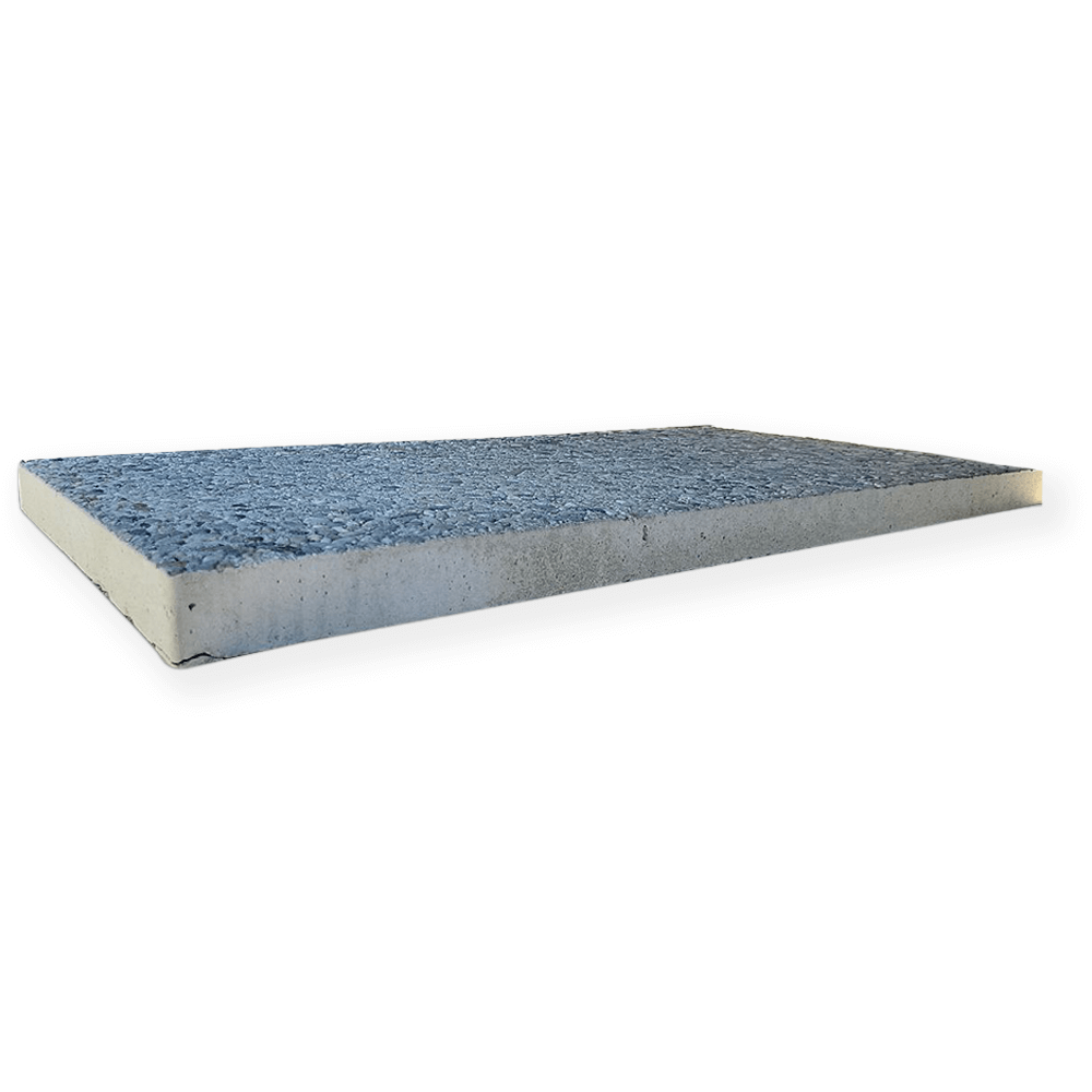 Stepping Stone 18 in. x 36 in. x 2 in. Granada White Concrete Aggregate ...