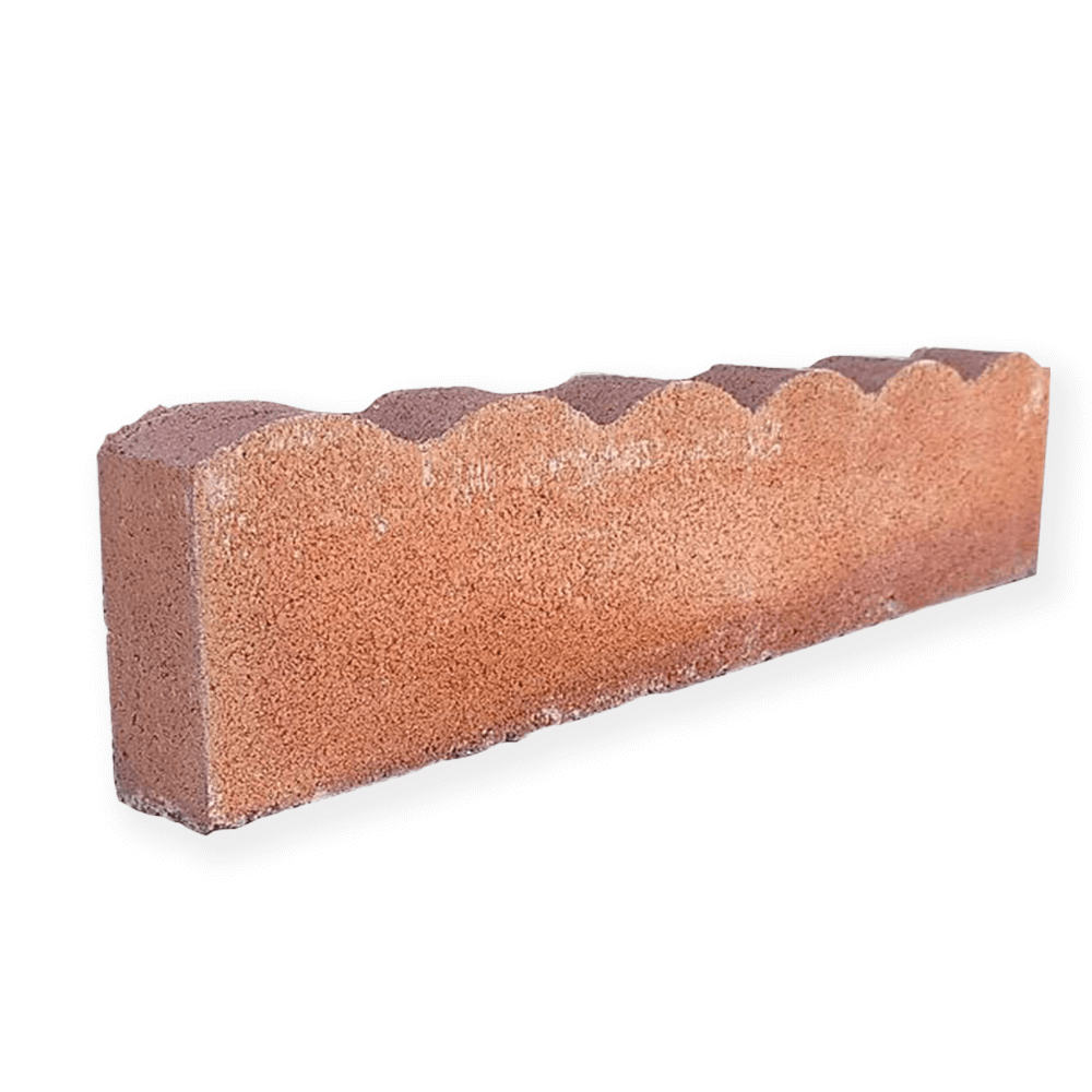 Paver Edger 24 in. x 5-1/4 in. Red Concrete Same-Day Delivery