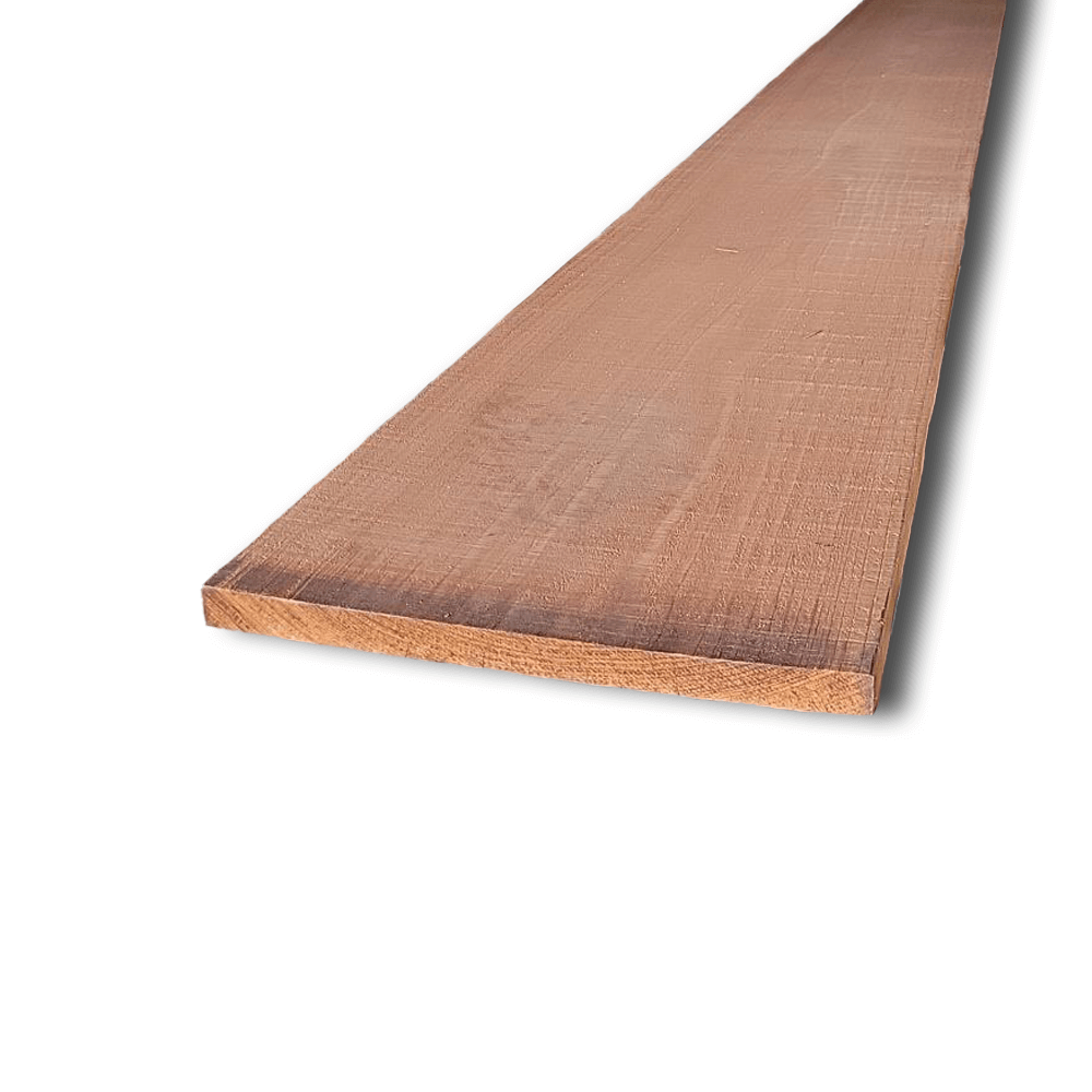 Redwood Lumber 1 in. x 12 in. x 12 ft. Construction Heart RO Delivery