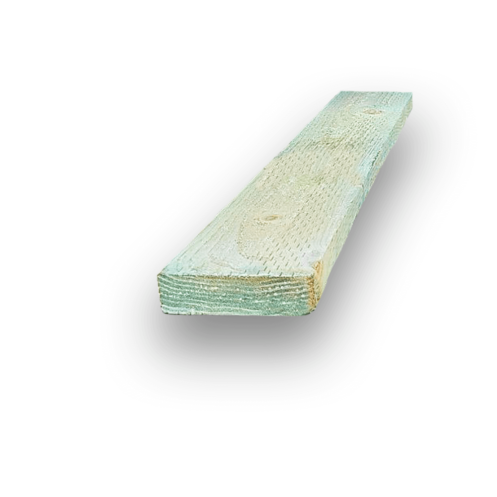 Borate Treated Lumber 2 in. x 6 in. x 12 ft. Green Stain Above Ground ...
