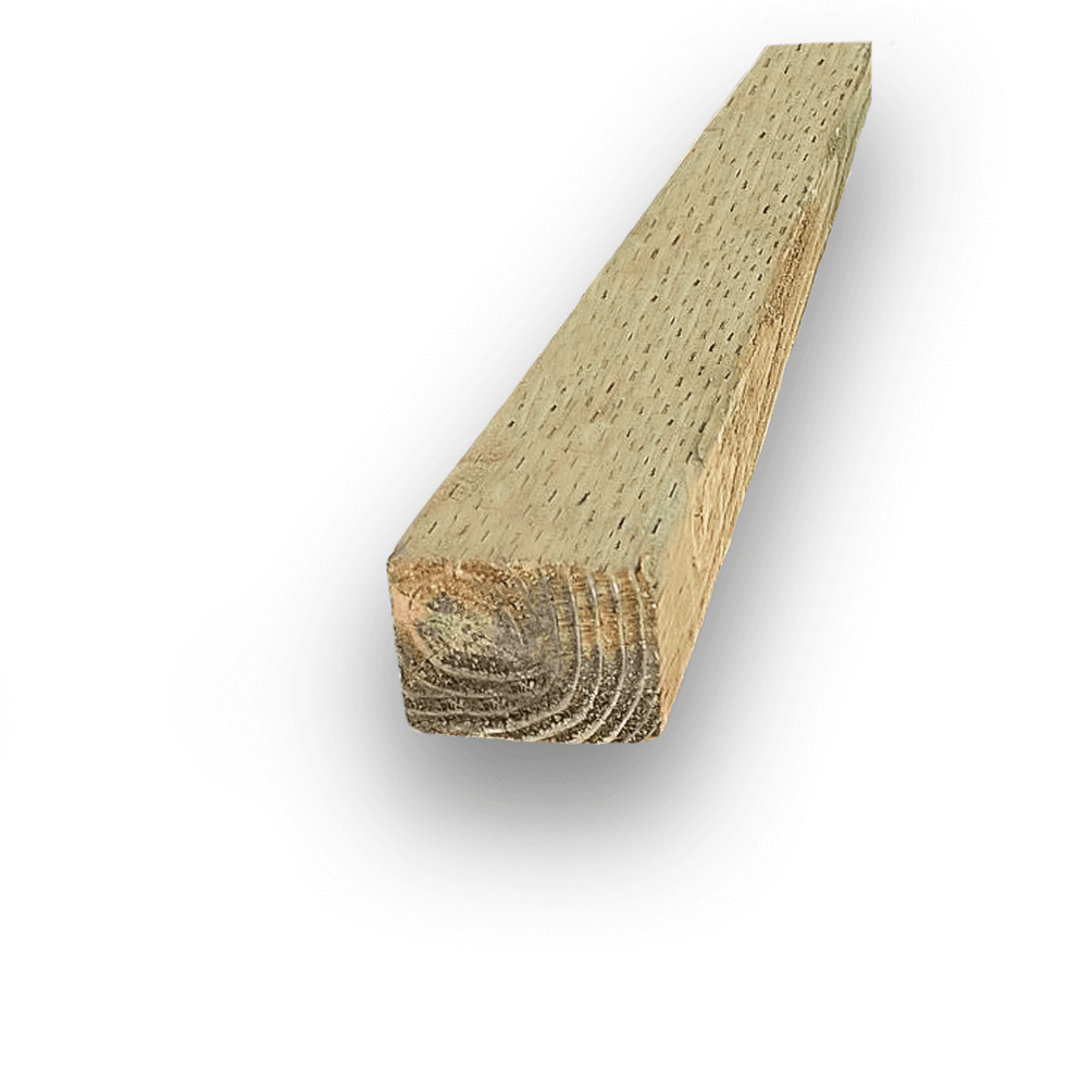 Borate Treated Lumber 3 in. x 4 in. x 16 ft. Green Stain Above Ground