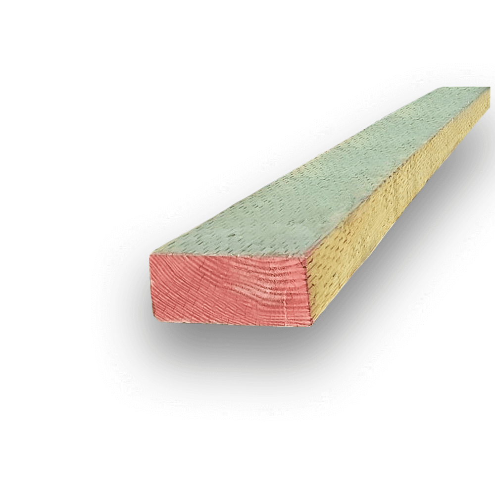 Borate Treated Lumber 3 in. x 6 in. x 12 ft. Green Stain Above Ground