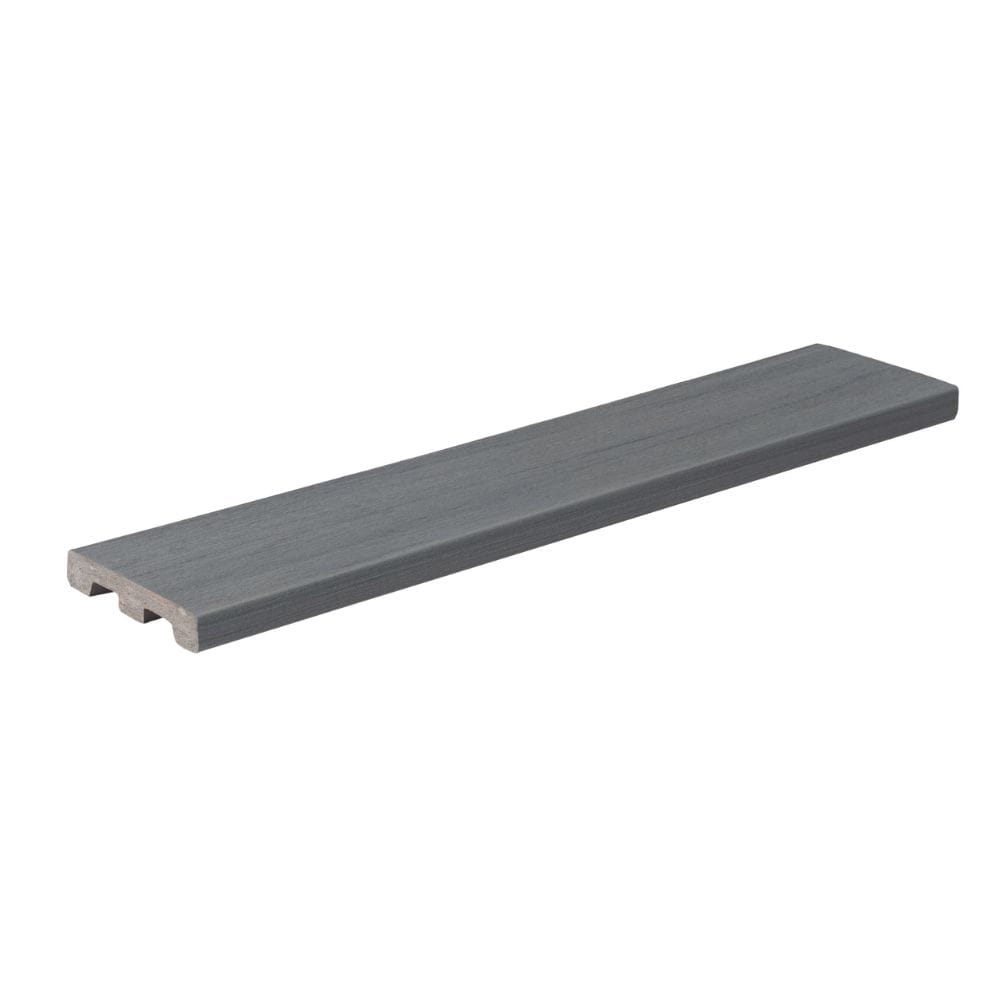 Composite Decking 1 in. x 6 in. x 8 ft. Sea Salt Grey Square Edge Prime+