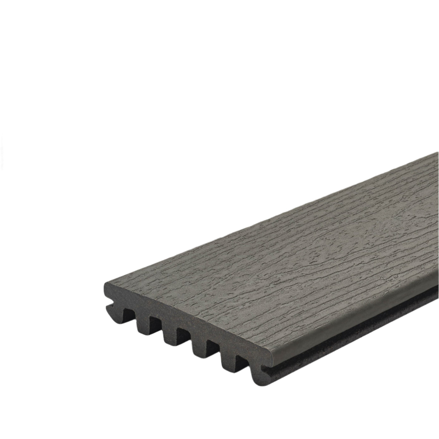 Composite Decking 1 in. x 6 in. x 12 ft. Clam Shell Grooved Edge ...