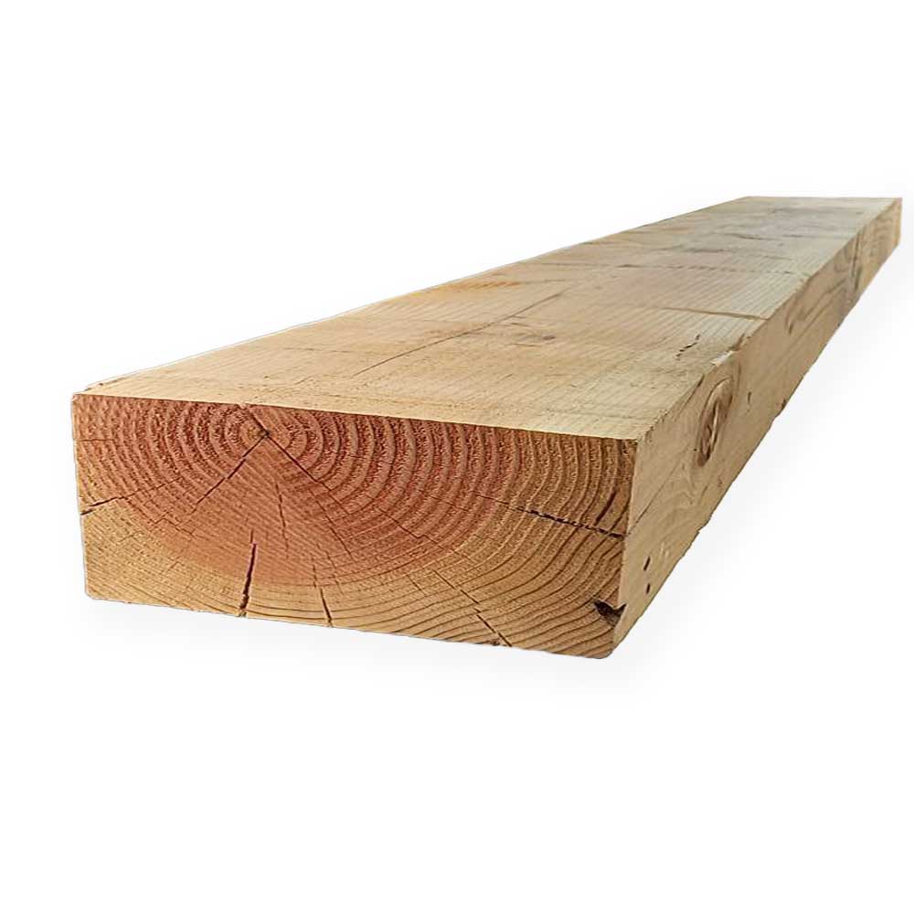 Framing Beam 6 in. x 14 in. x 18 ft. #1 & BTR Green S4S Douglas Fir