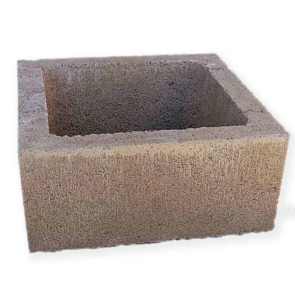 Concrete Block 16 in. x 16 in. x 8 in. Tan Same-Day Delivery