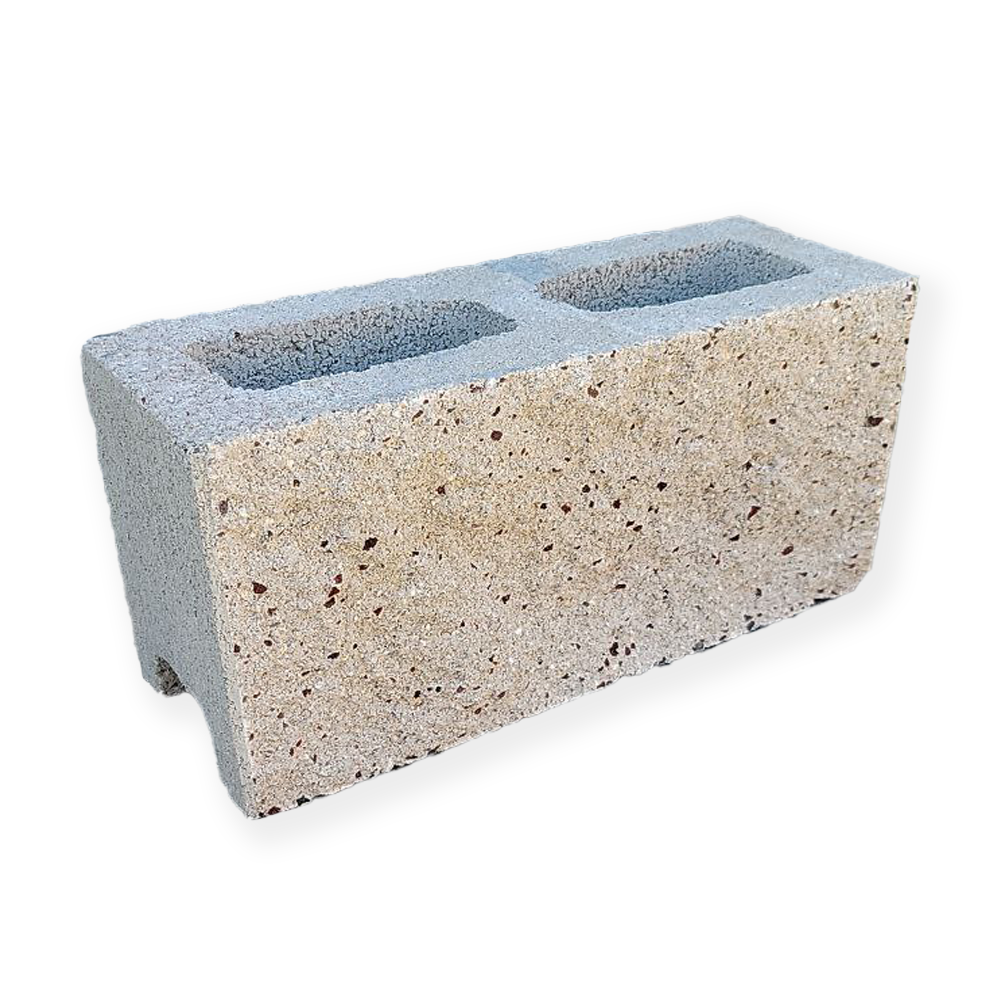 Wall Block 6 in. x 8 in. x 16 in. Grey S1S Split Concrete Delivery
