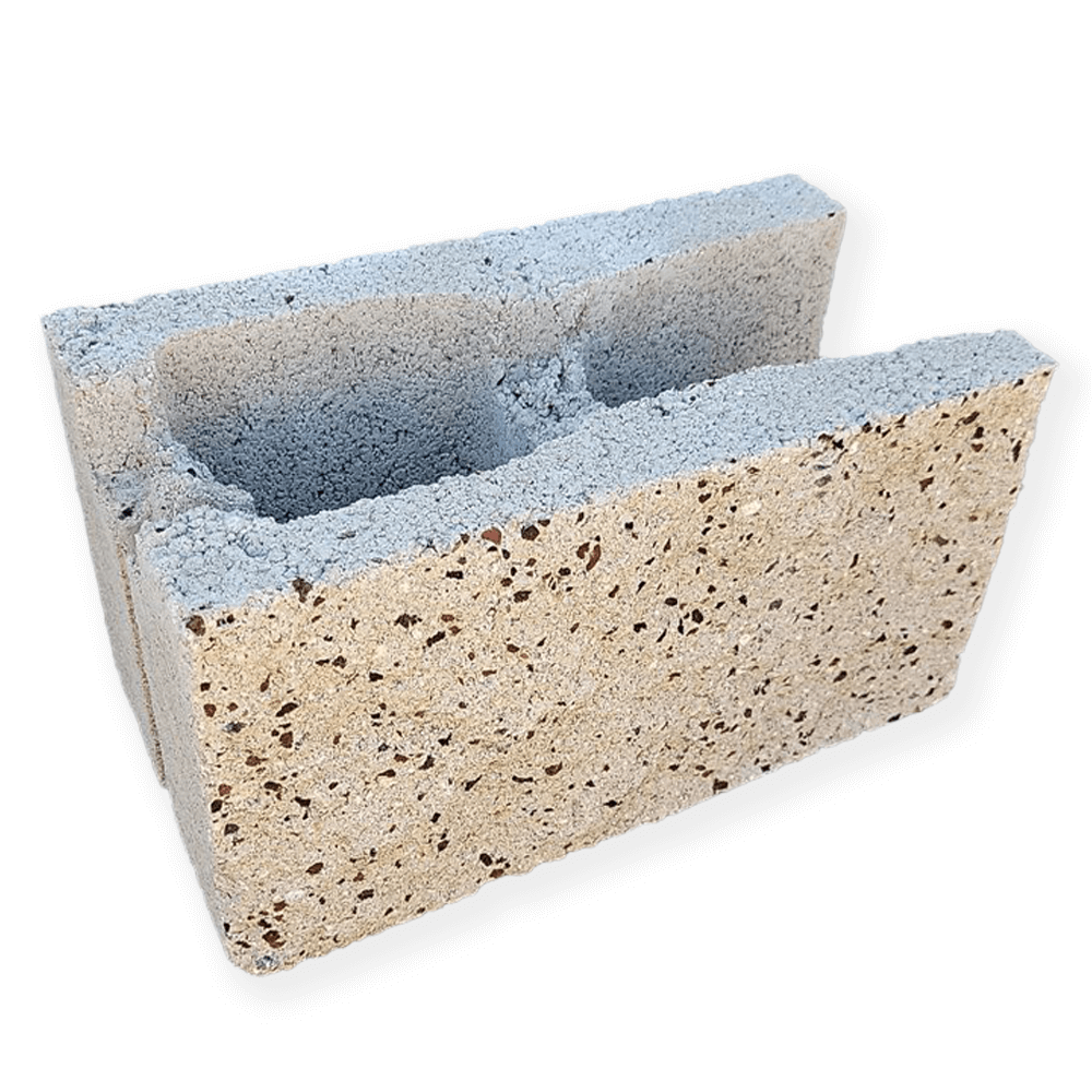 Wall Block 8 in. x 8 in. x 16 in. Grey S2S Split Concrete Delivery