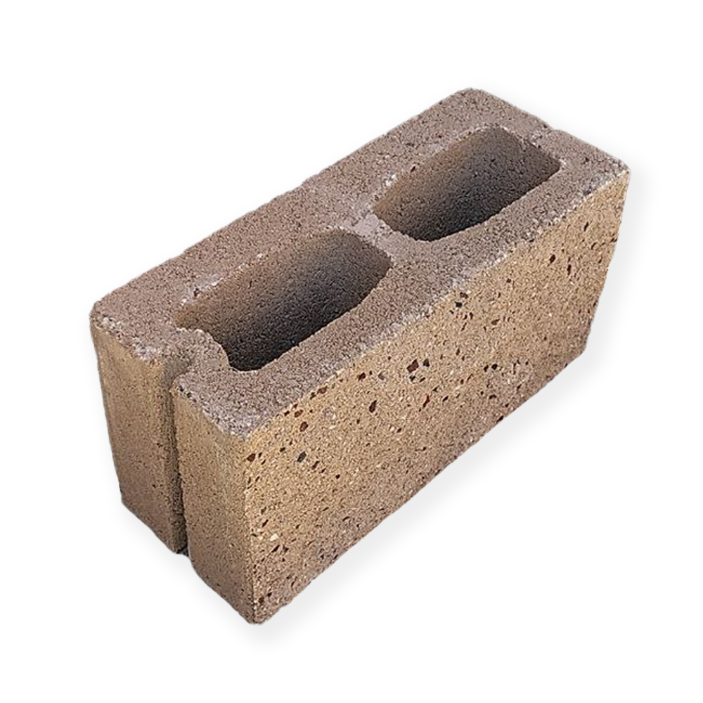 Wall Block 6 in. x 8 in. x 16 in. Tan S2S Split Concrete Delivery