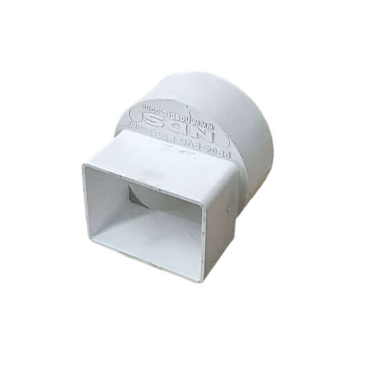 Adapter PVC 2 in. x 3 in. x 4 in. to Pipe 4 in. Downspout S&D Same-day ...