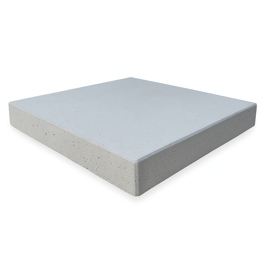 Stepping Stone 18 in. x 18 in. x 2 in. Granada White Concrete ...