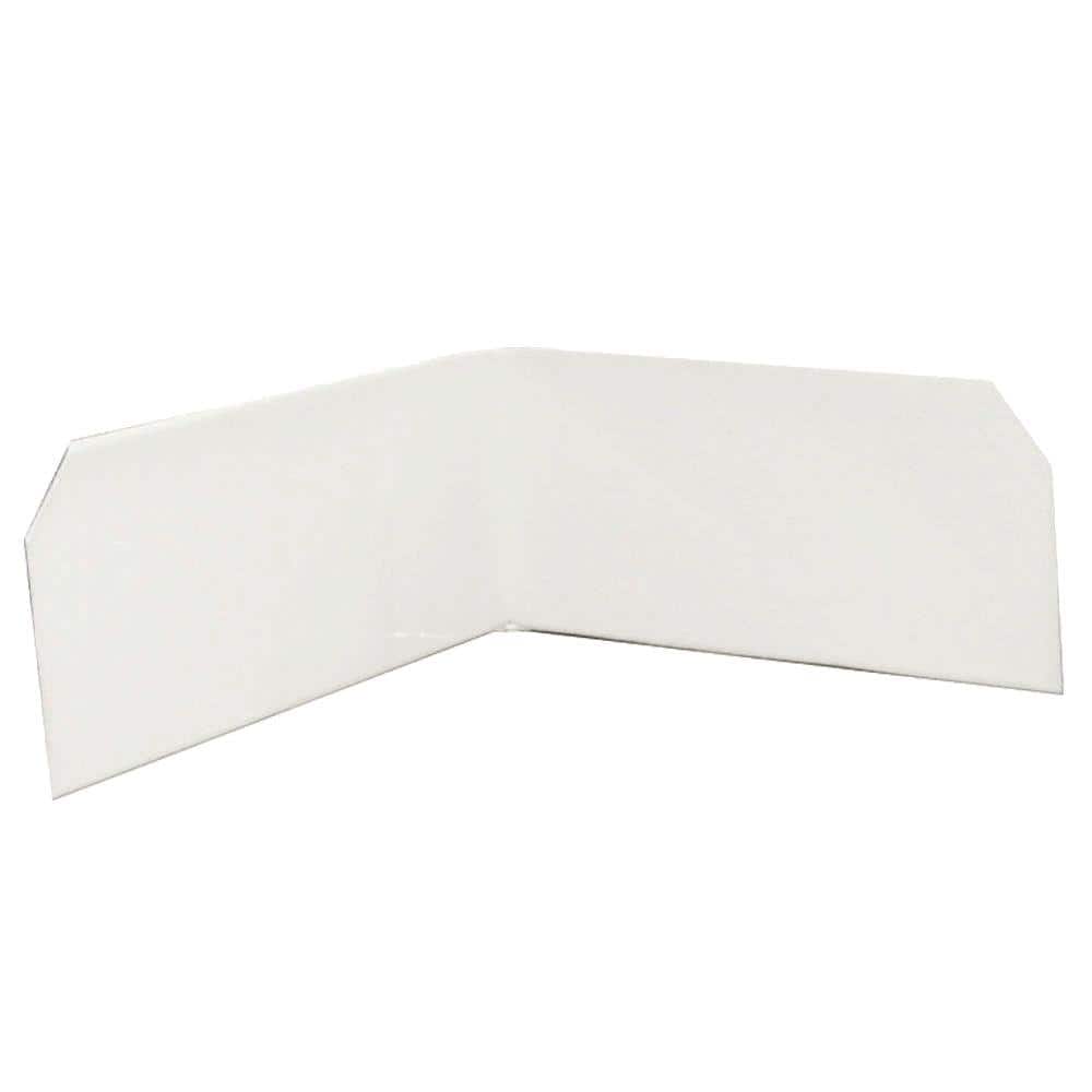 Gutter Guard Gusher 3 in. x 9 in. Aluminum White (3-Pack) Delivery