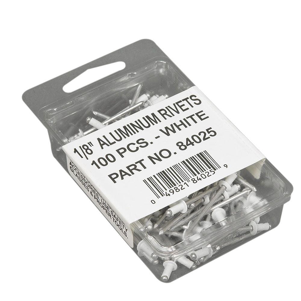 Gutter Screws 1/8 in. Aluminum Rivets White (100-Pack) Delivery
