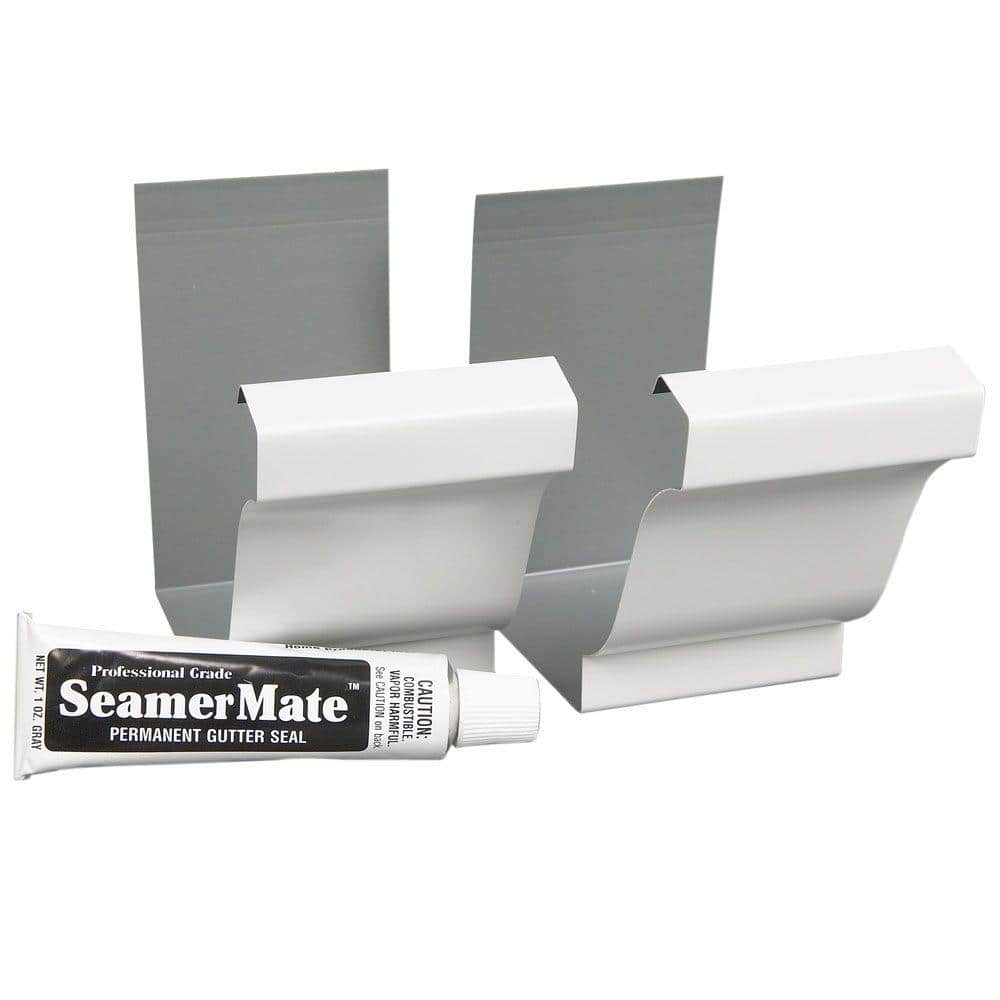 Supply Ontime |Gutter Caulk Sealant 1 oz. with Seamers White (2-Pack)