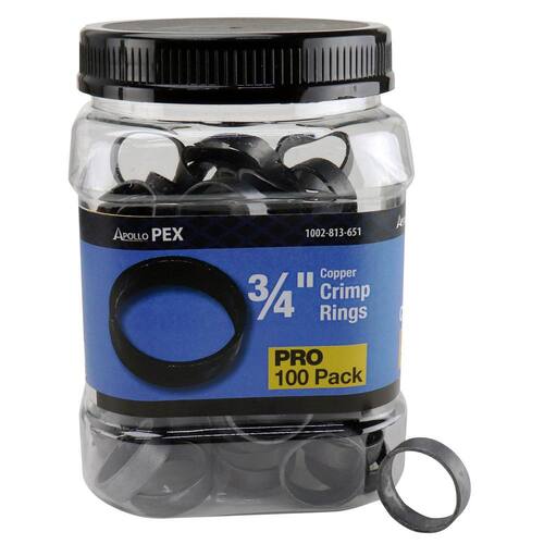 Crimp Ring Copper 3/4 in. Pro Pack (100-Pack) Same-Day Delivery