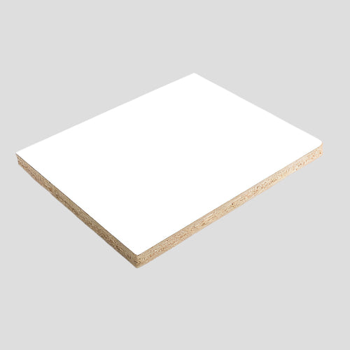 Particle Board White Melamine 3/4 in. x 49 in. x 97 in. Delivery