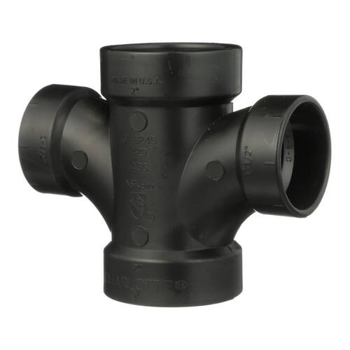 ABS Sanitary Tee Fitting 2 in. x 1-1/2 in. Double DWV Delivery