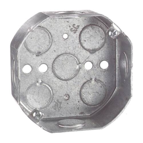 Octagon Box 4 in. with 1/2 in. Knockouts Same-Day Delivery