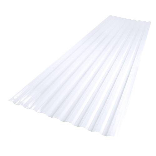 Roof Panel 26 in. x 8 ft. Corrugated Polycarbonate, Clear Delivery
