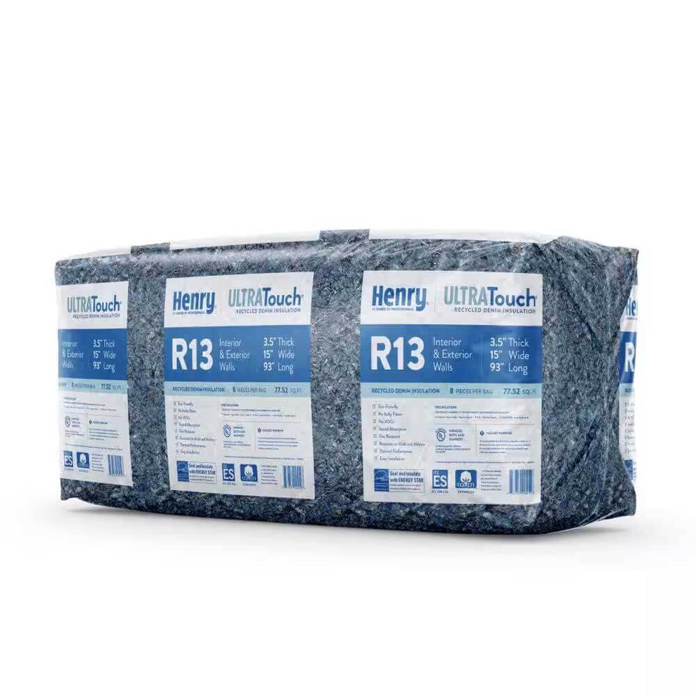 Denim Insulation Batt R-13, 15 in. x 93 in. (78 sq. ft.) ULTRATouch