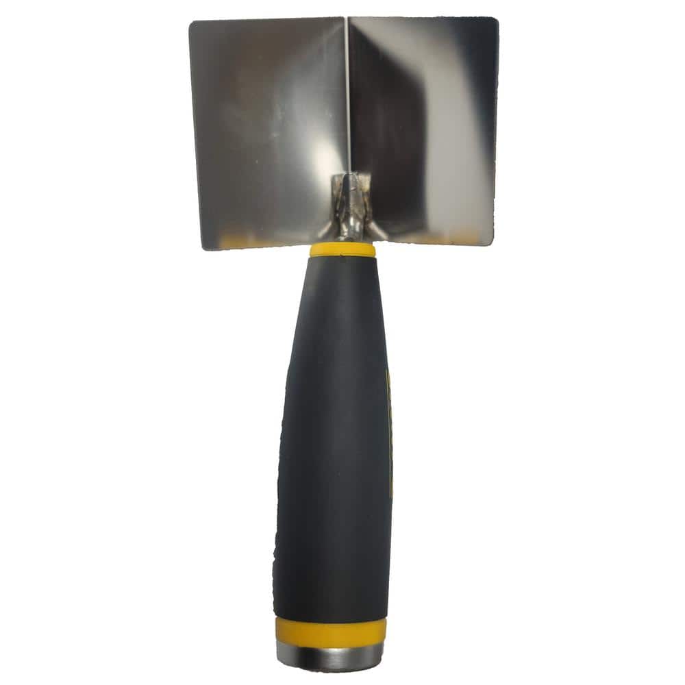Inside Corner Trowel 4 in. x 3.5 in. with Soft Grip Handle Delivery