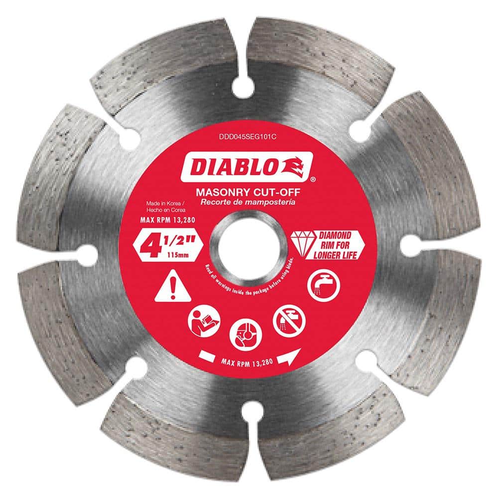 Saw Disc 4-1/2 in. Masonry Segmented Rim Diamond Delivery