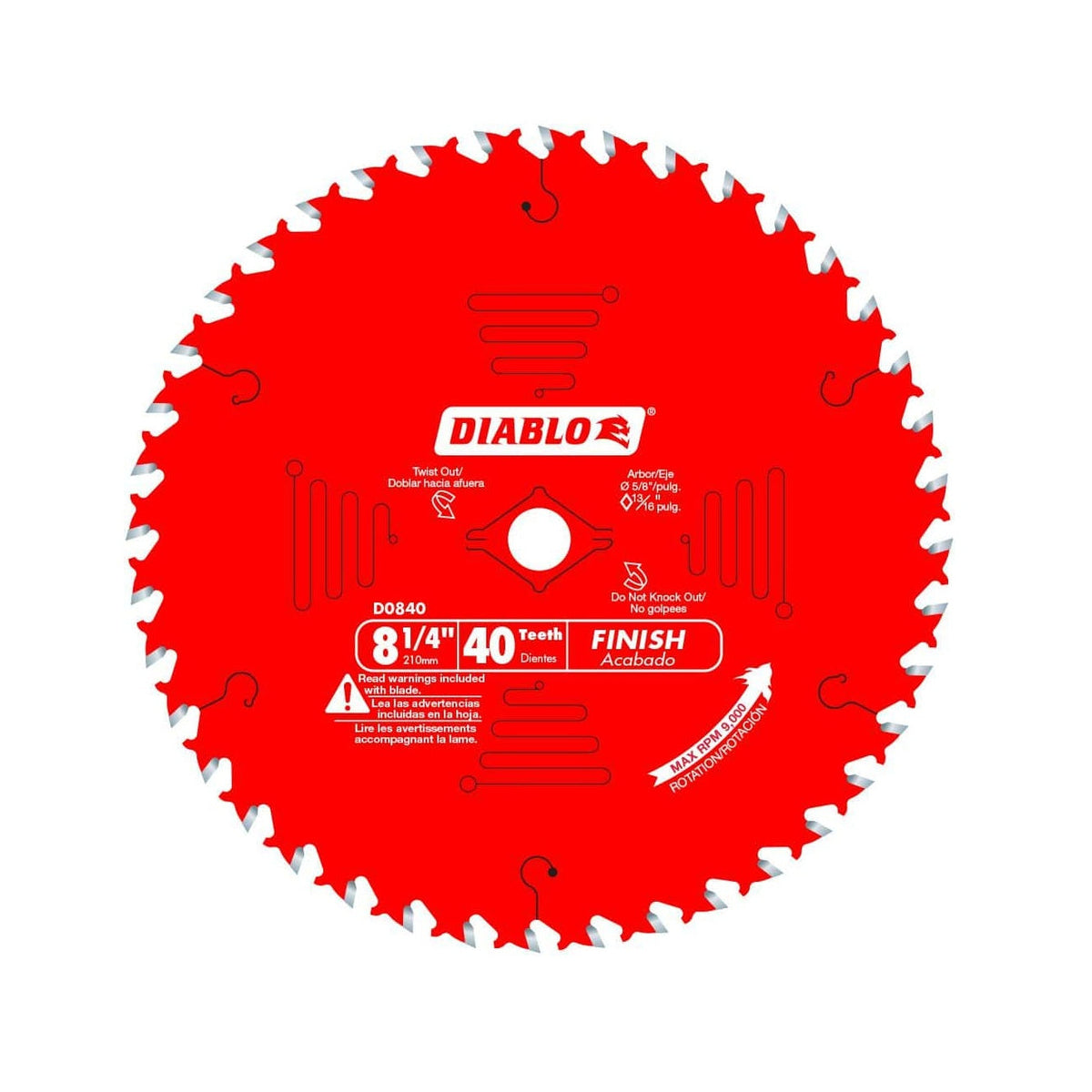 Saw Disc 8-1/4 in. x40-Teeth Wood Finishing