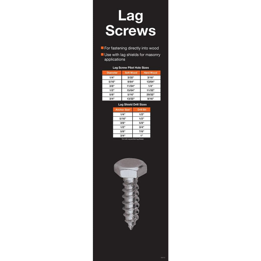 Lag Screw 1/4 in. x 8 in. Hex Head External (50-Pack) Delivery