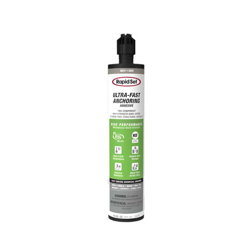 Ultra-Fast Anchoring Adhesive 9.5 oz. Grey Rapid Set Same-Day Delivery