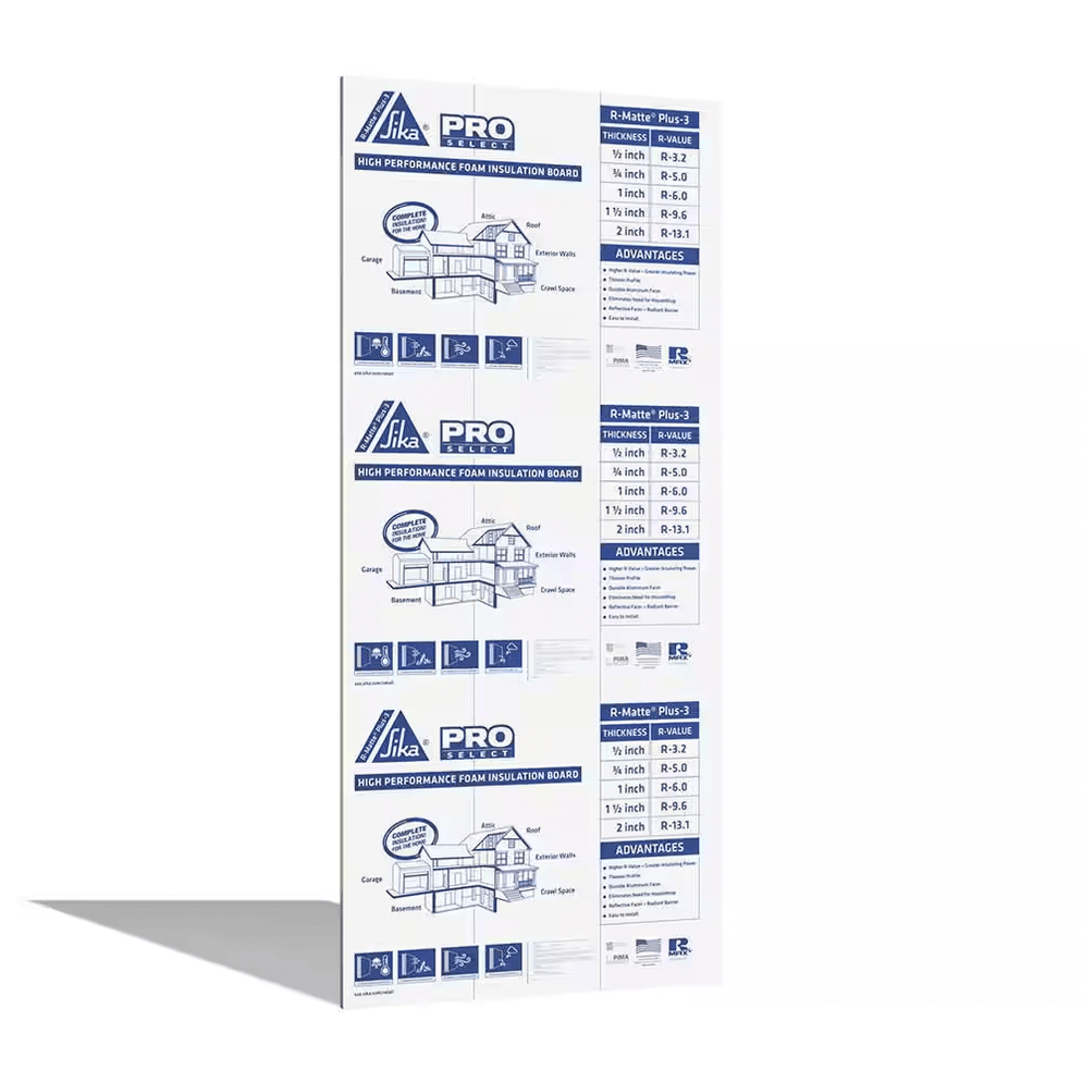 ISO R-13.1 2 in. x 4 ft. x 8 ft (32 sq. ft.) Pro Select R-Matte Plus-3 ...