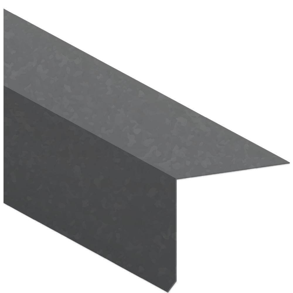 Drip Edge Flashing 1-1/2 in. x 1-1/2 in. x 10 ft. L-90 Bonderized Steel ...