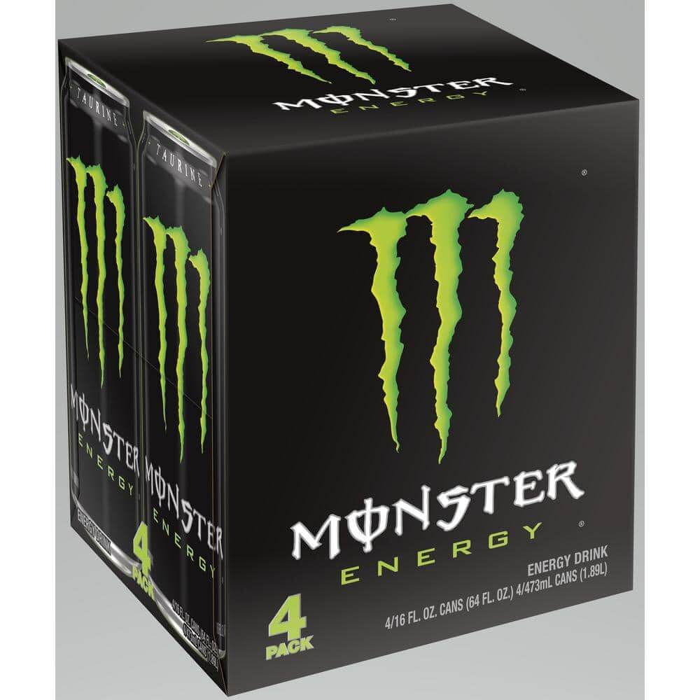 Green Original Monster Energy Drink Green Original 16 fl. oz. 4 Pack