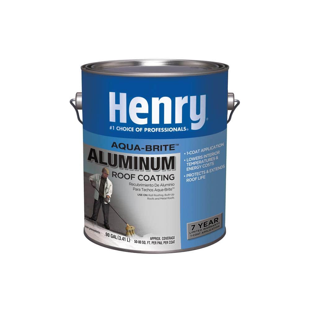 Roof Coating Aluminum 558 Reflective Aqua-Brite 0.9 gal. Delivery
