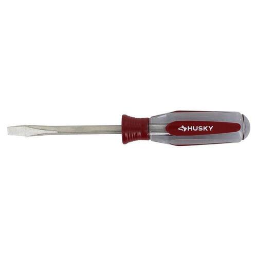 Square Shaft Standard Slotted Screwdriver, 1/4 in. x 4 in. Delivery