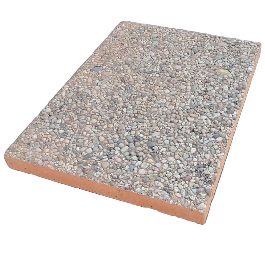 Stepping Stone 18 in. x 36 in. x 2 in. Santa Fe Buff Concrete Aggregate ...