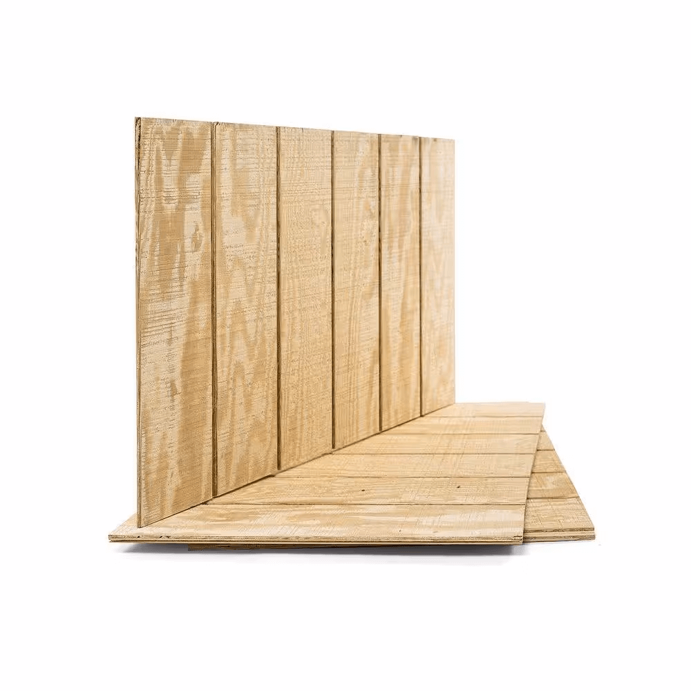 Siding Panel 19/32 in. x 4 ft. x 8 ft. Plywood Grooved T1-11 Same-Day ...