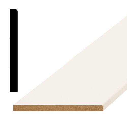 MDF Base Moulding 1/2 in. x 4-1/2 in. x 16 ft. Craftsman Primed 348