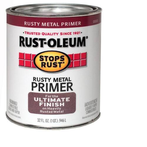 Interior/Exterior Primer Rusty Metal Oil Based Rust-Oleum Flat 1 qt.