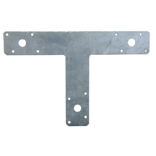 Metal Strap T Strap 12x8 in. Galvanized 14-Gauge Same-Day Delivery