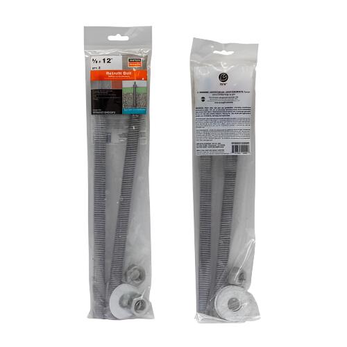 Retrofit Bolt 5/8 in. x 12 in. Hot-Dip Galvanized (2-Pack) Delivery