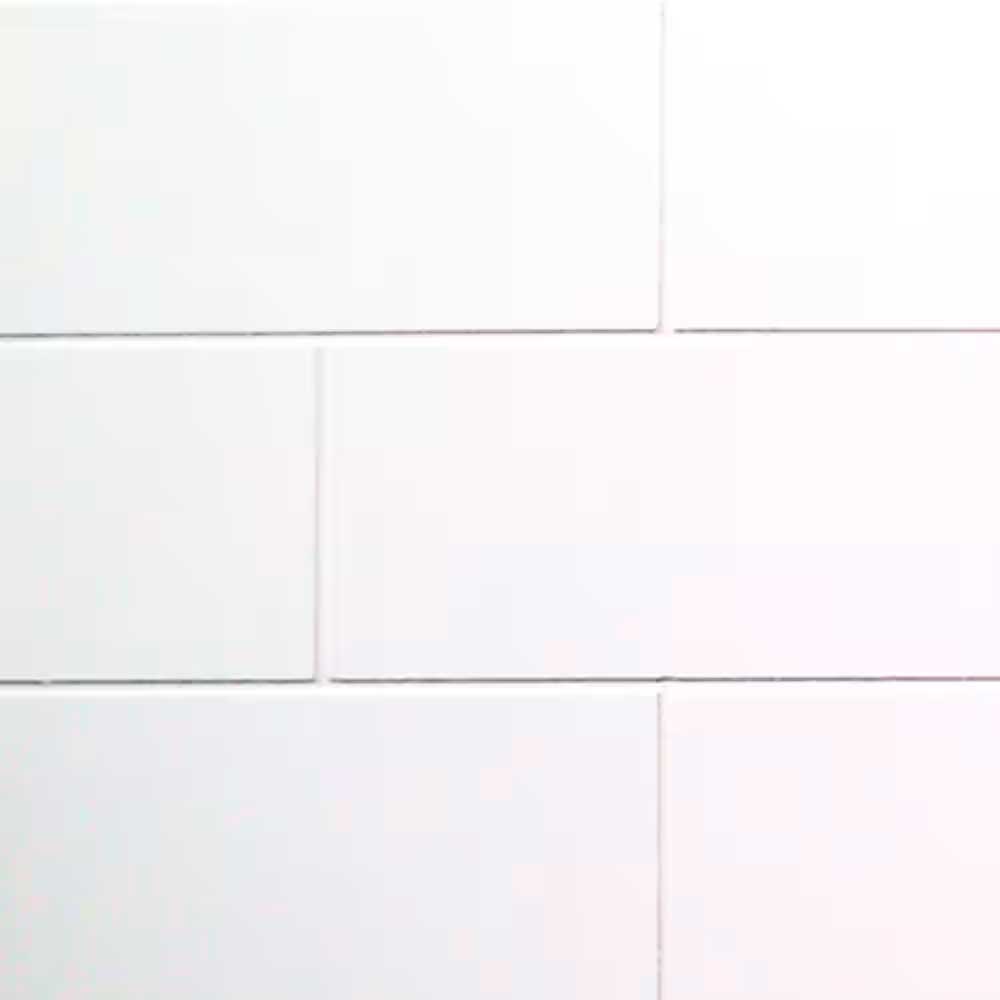Wall Panel 1/8 in. x 4 ft. x 8 ft. FRP White Subway Delivery