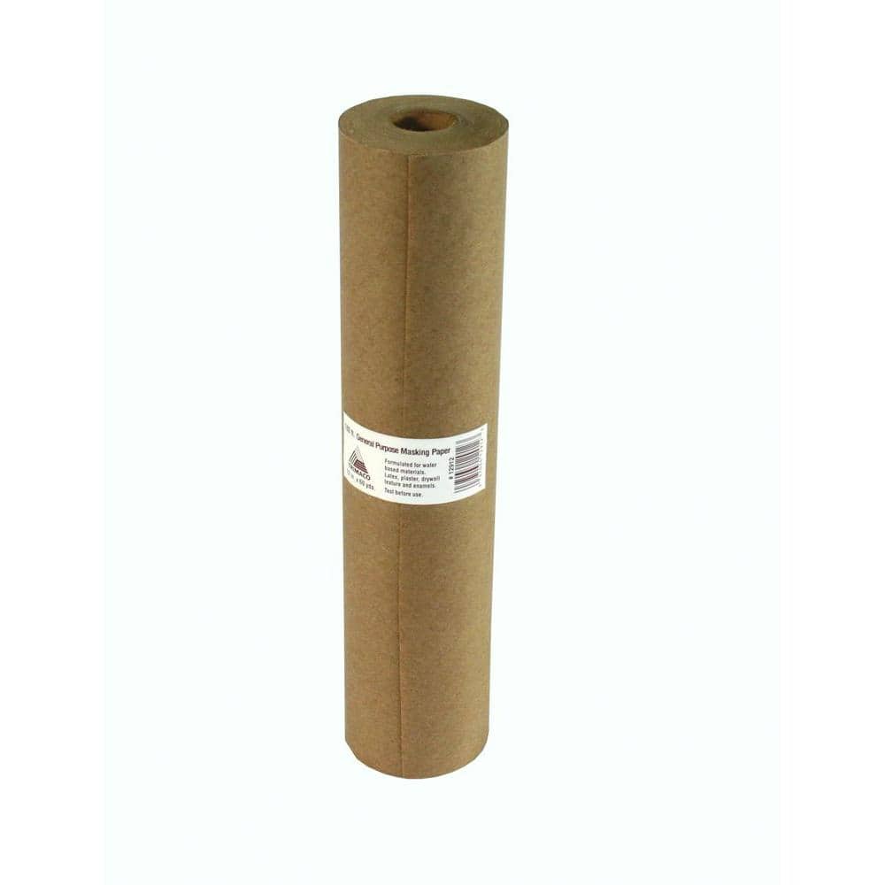 Builder's Paper 12 in. x 180 ft. Brown Maskin Same-Day Delivery