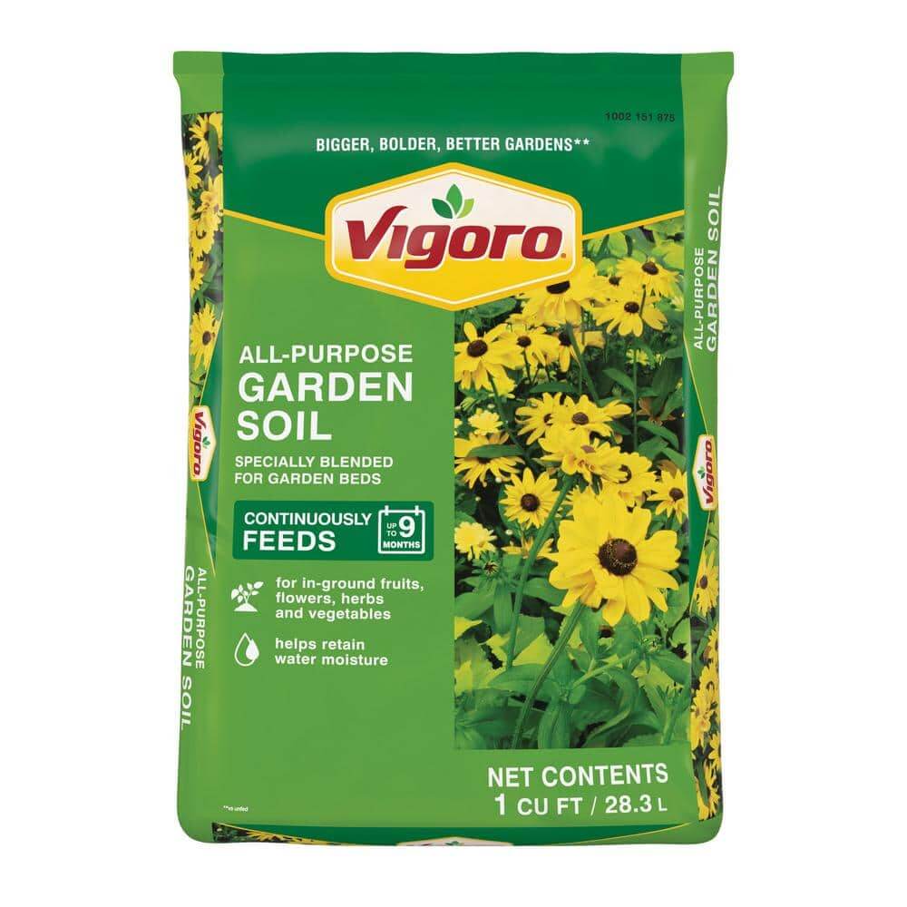 Garden Soil 1 cu.ft All Purpose for In-Ground Use for Fruits, Flowers ...