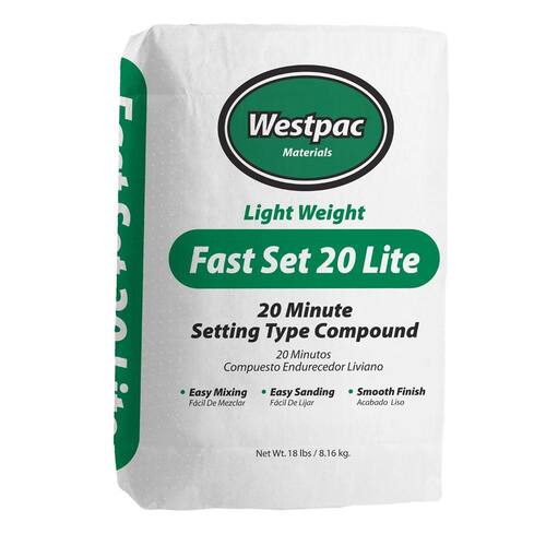 Joint Compound 18 lb. Fast Set 20 Lite Setting-Type Powder Delivery
