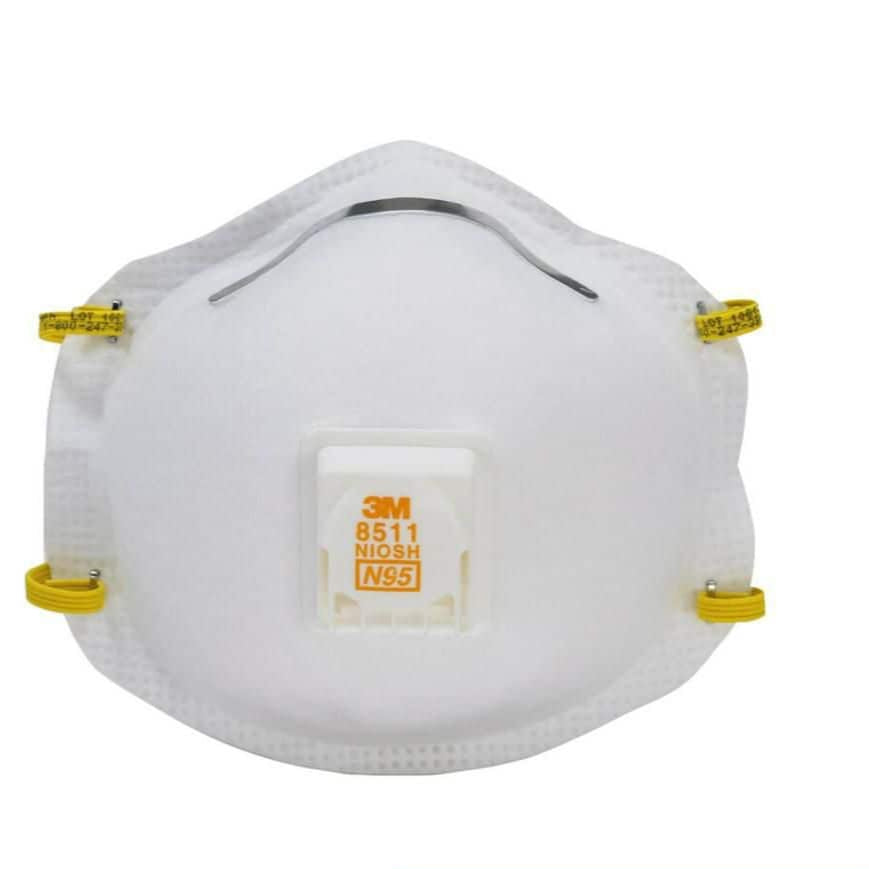 Disposable Respirator Mask with Cool Flow Valve (10-Pack) N95 8511